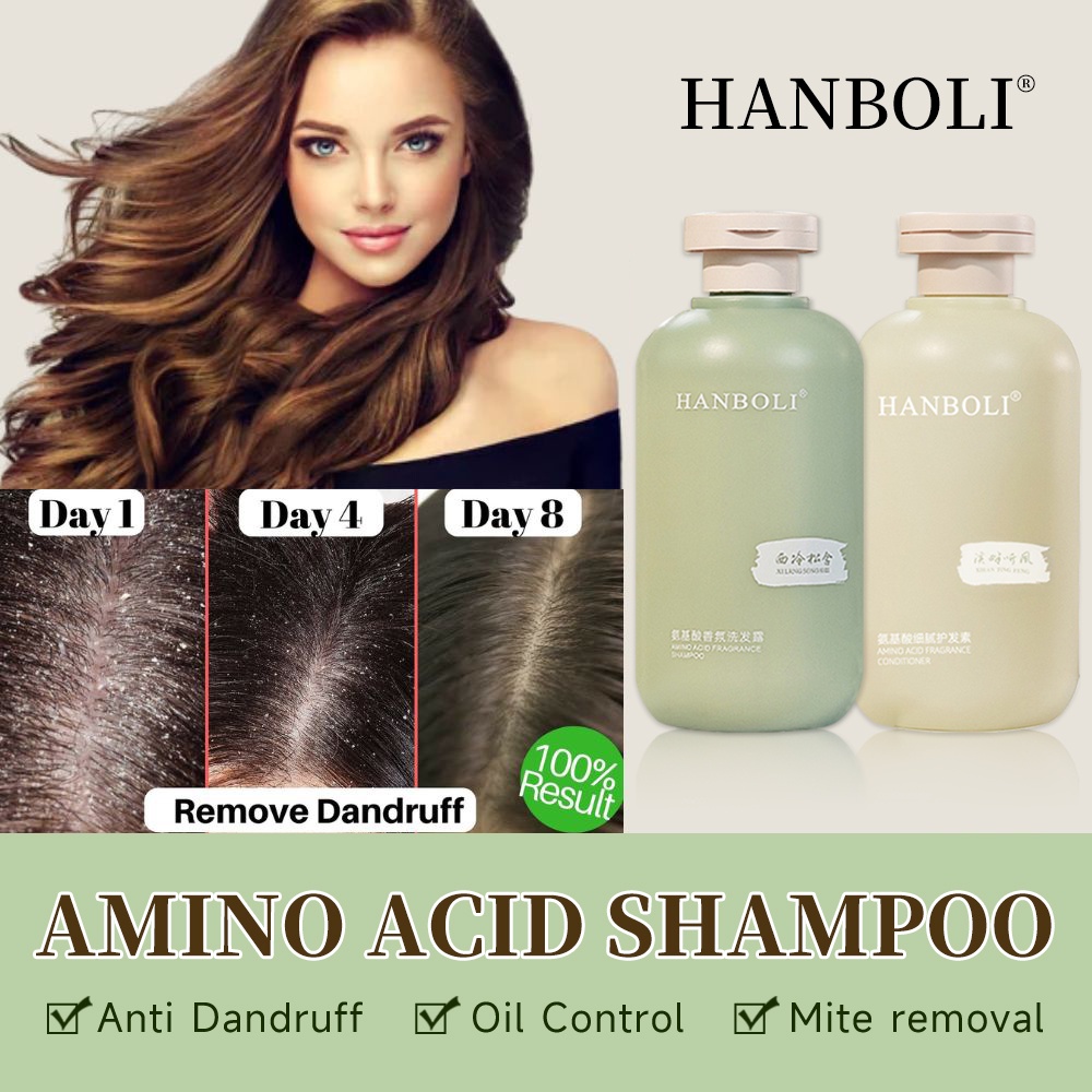 Amino Acid Shampoo Oil Control Anti-Dandruff Hair Conditioner Long-Lasting Fragrance Mite ...