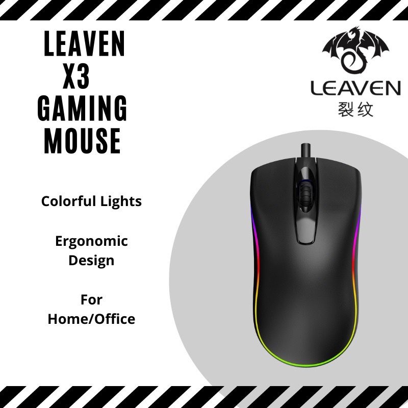 Leaven X3 Wired Gaming Mouse | Shopee Philippines