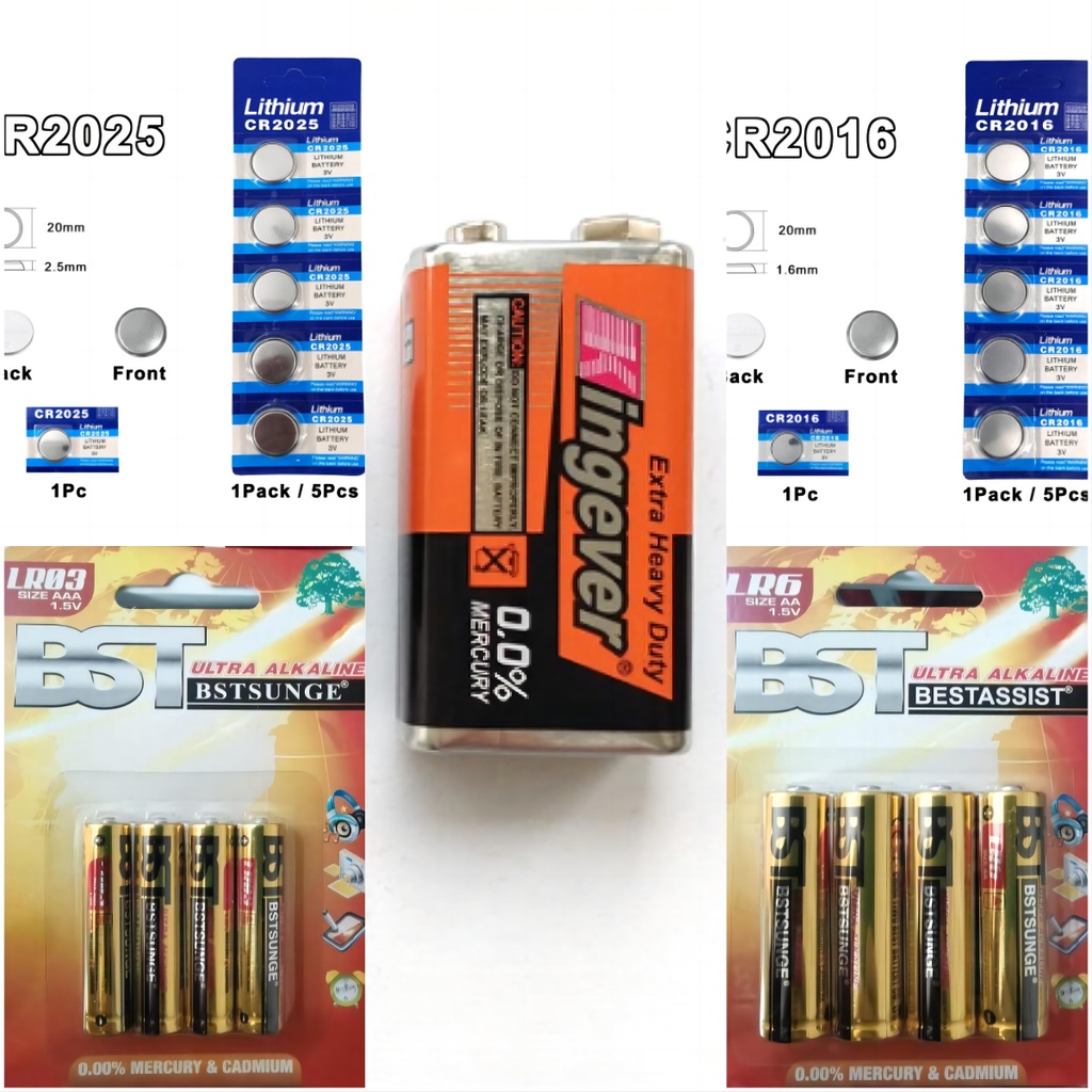 High -quality battery AA/AAA alkaline battery 9V carbon battery 3V Lithium Button Cell Battery ...