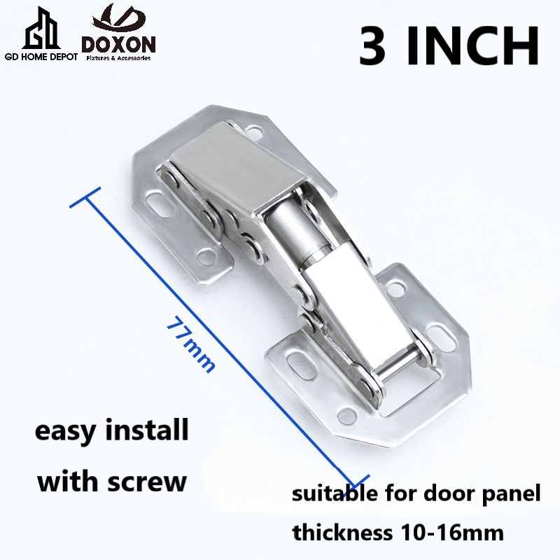Doxon 90 Degree Concealed Cabinet Hinges No-Drilling Hinges Hydraulic ...