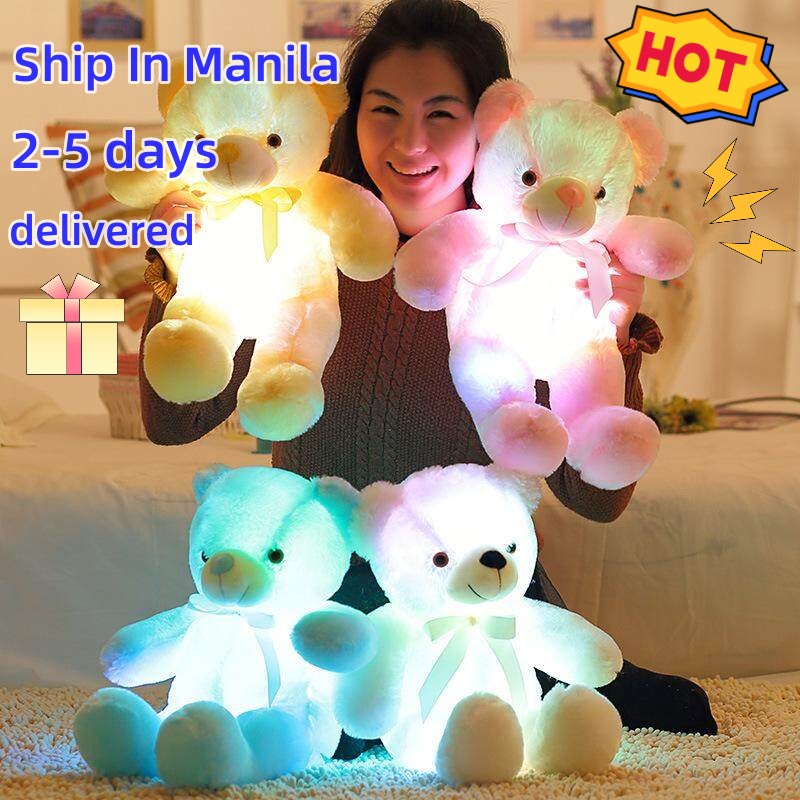 LED Big Color Luminous Teddy Bear Christmas Gifts Luminous Plush Toy ...
