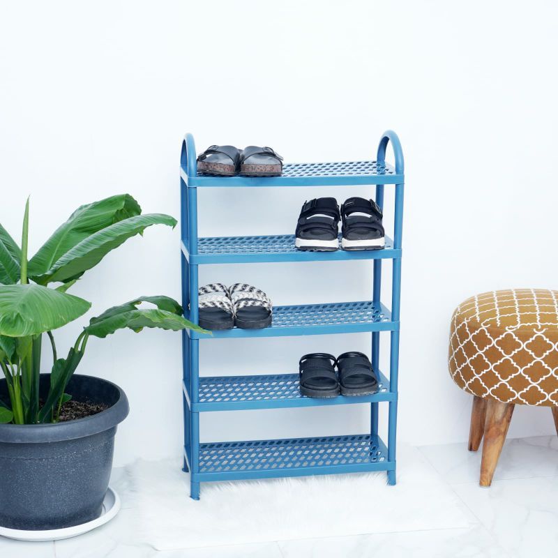 5-tier Color Shoe Rack Plastic Shoe Rack 5-tier Shoe Rack | Shopee ...