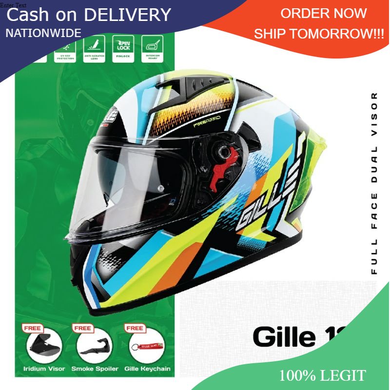 Gille 135 GTS V1 Exor Full Face Dual Visor Helmet | Shopee Philippines