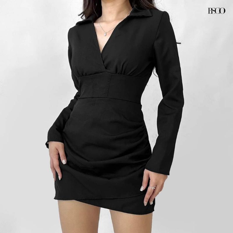 ONHAND BSCO FREDA KOREAN STYLE BODYCON POLO DRESS! KOREAN FASHION STYLE ...