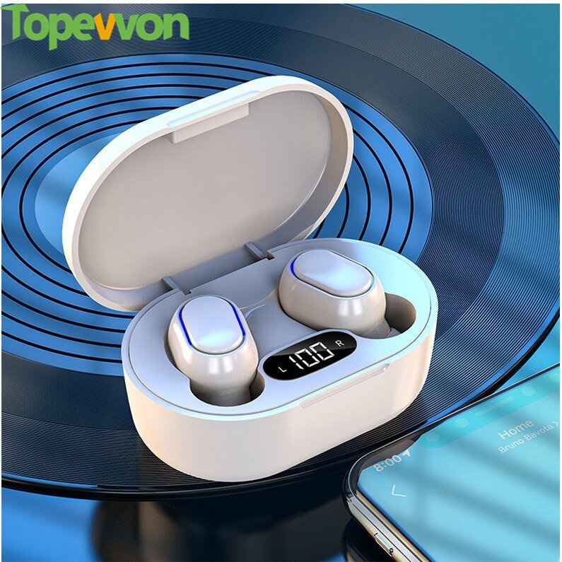 Topewon TWS Wireless Headset Bluetooth 5.0 LED Display Earphones Sport ...