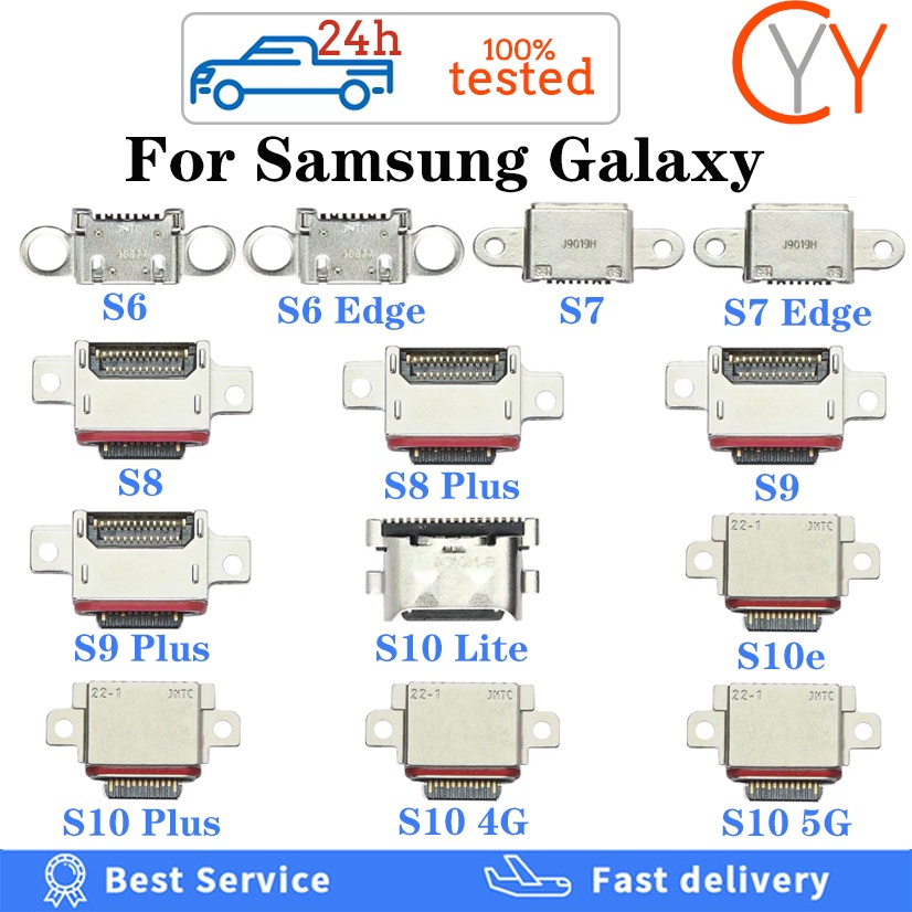 For Samsung Galaxy S6 S7 Edge S8 S9 S10 Plus Lite S10e S10 4G 5G Type-C ...