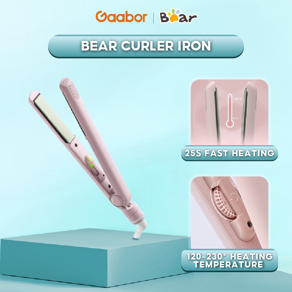GAABOR x BEAR Hair Straightener Iron Styling Tool 25s Fast Heating 120 ...