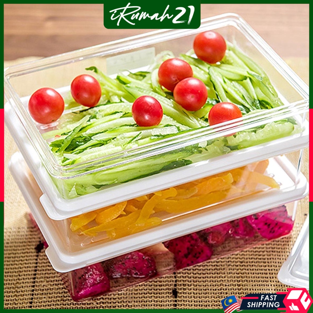 Ihouse Refrigerator Crate With Lutsinar Lid Storage Crate Kitchen ...