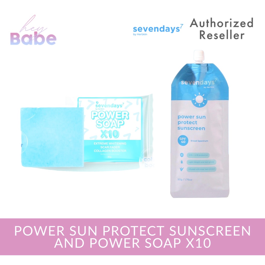 SEVENDAYS - Power Sun Protect Sunscreen and Power Soap X10 | Shopee ...
