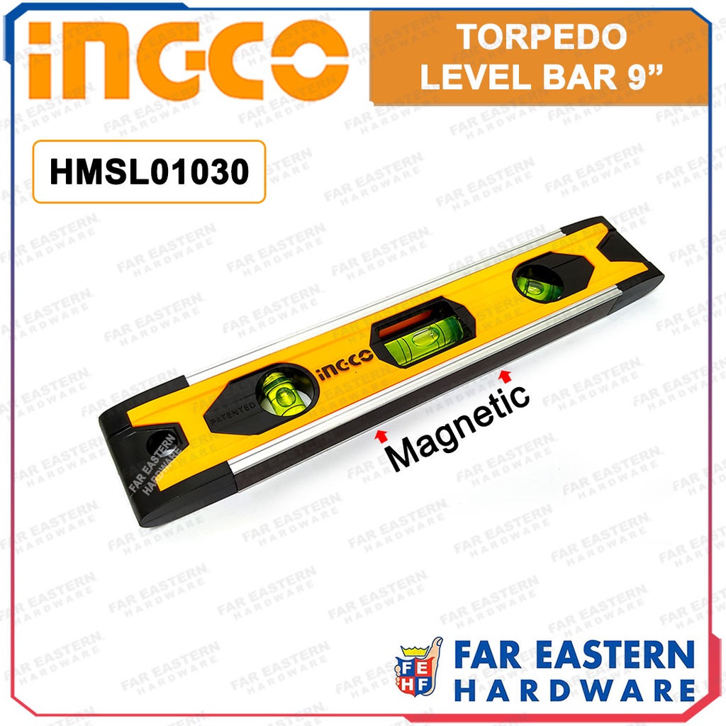 INGCO Torpedo Mini Spirit Level Bar 9" HMSL01030 INHT | Shopee Philippines