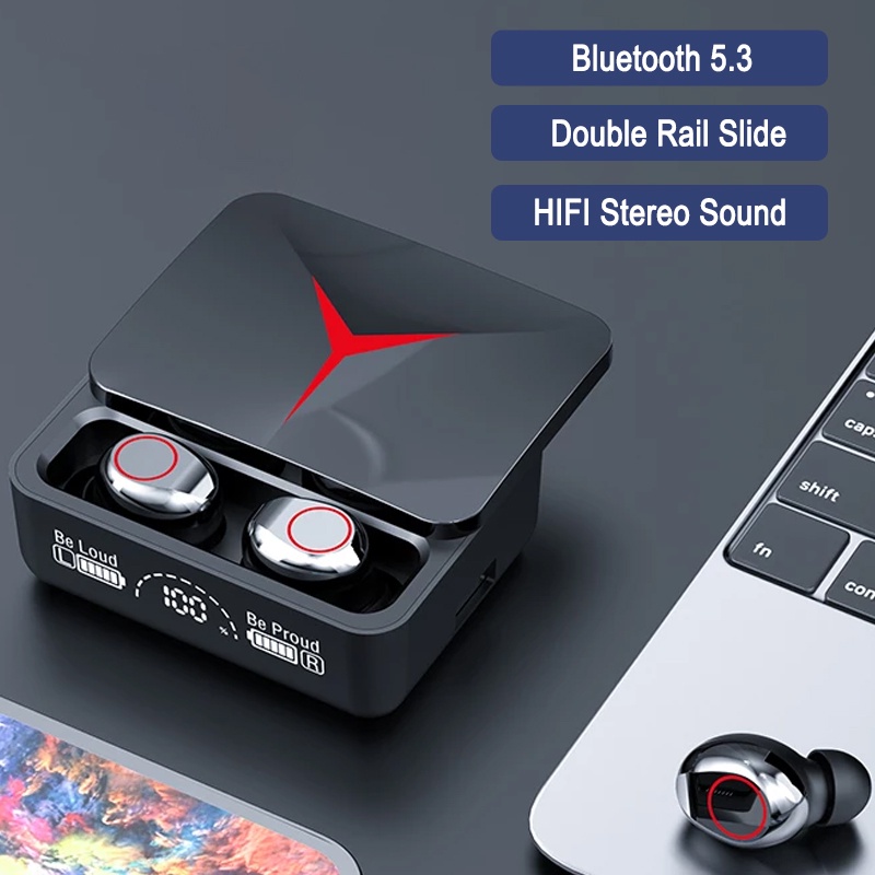 F9 M90 Pro Wireless Earphone Bluetooth 5.3 TWS Hifi Stereo Waterproof ...