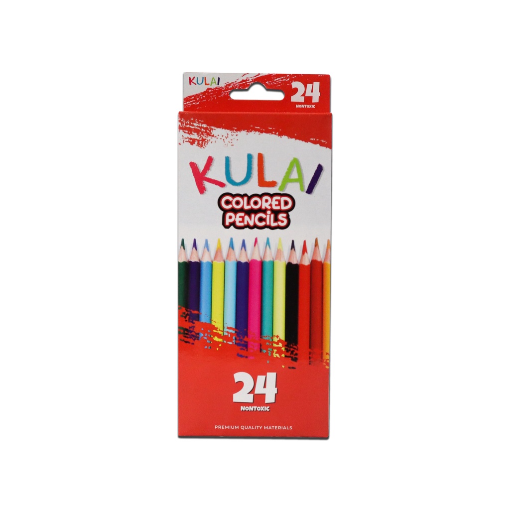 KULAI Triangular Colored Pencil 12 and 24 set | Shopee Philippines