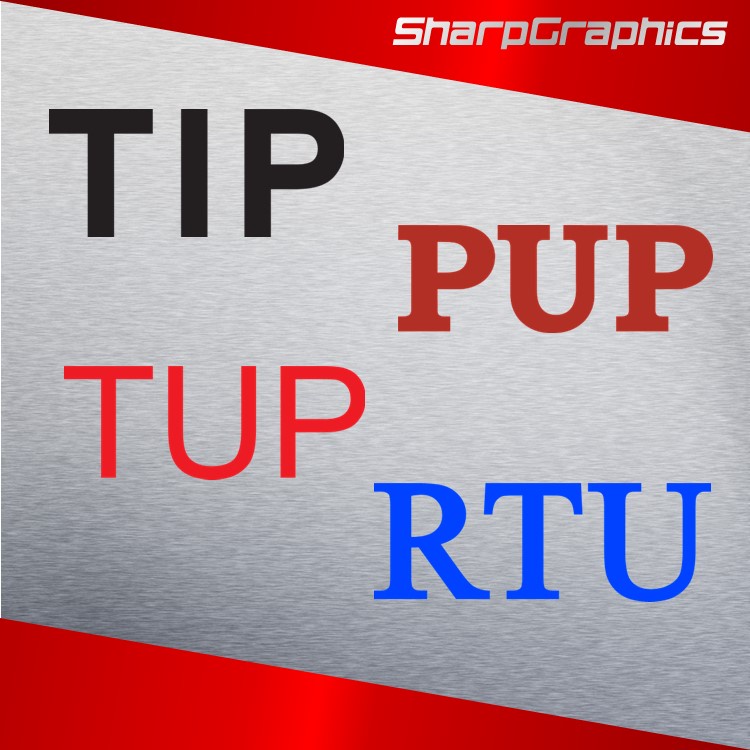 TIP PUP TUP RTU University School Laptop Sticker Decal | Shopee Philippines