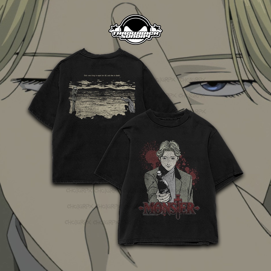 Monster Johan Liebert Vintage Anime Graphic Tee | Shopee Philippines