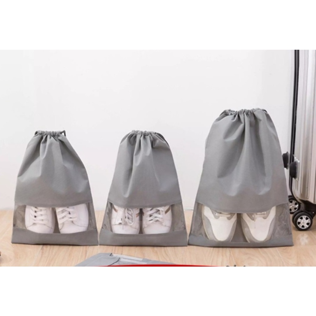 Non-Woven Drawstring Shoes Storage Bags Travel Shoe Bags with ...