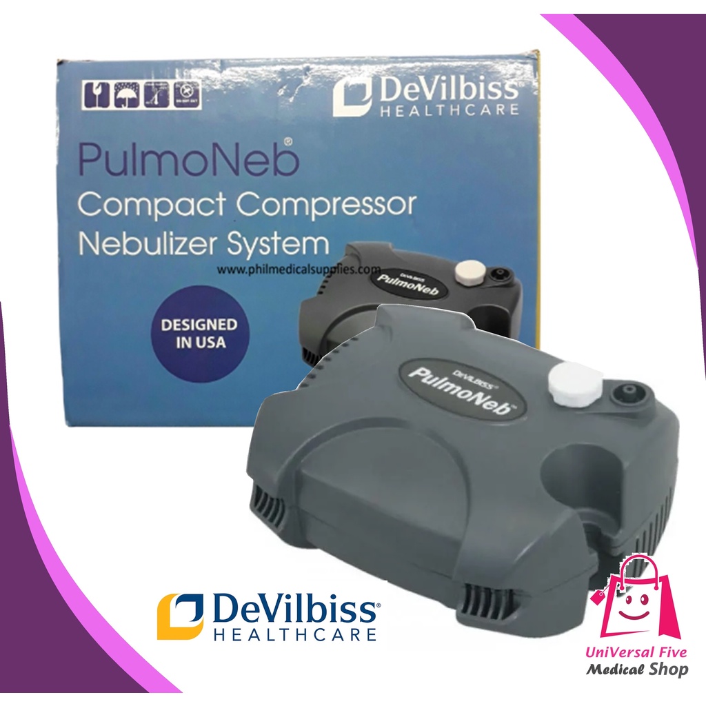 PulmoNeb DeVillBiss Compact Compressor Nebulizer System - Nebulizer ...