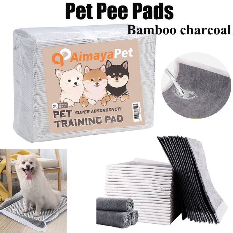 Pet Diaper Training Pee Pads Dog Cat Bamboo Charcoal Absorbent Carbon ...