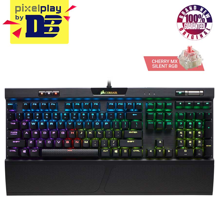 Corsair K70 RGB MK.2 MX Silent Mechanical Gaming Keyboard (Cherry MX ...