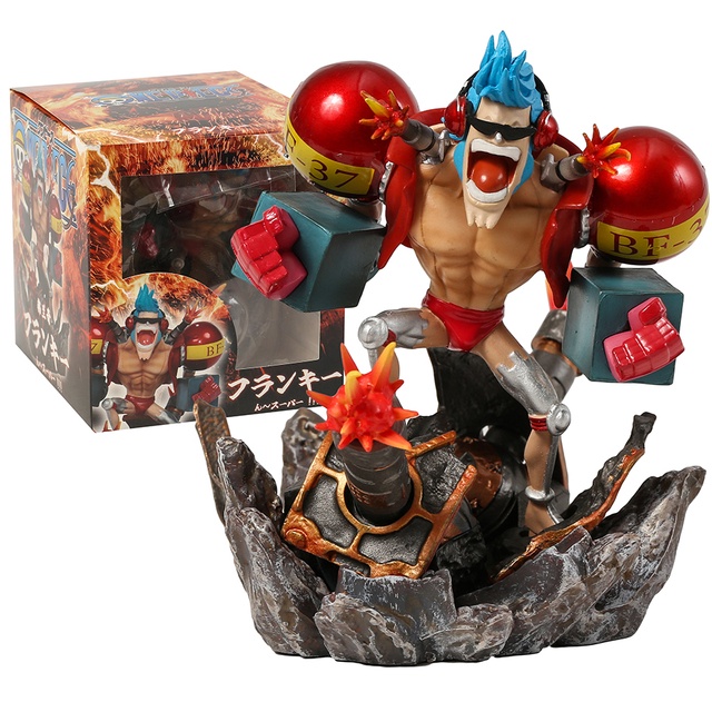 13cm One Piece Franky Figuarts Wcf Zero Iron Man Franky Anime Action ...