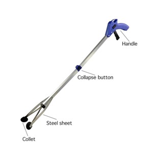 Foldable Garbage Picker Tong Claw Pick Up Stick Picking Tool Waste ...
