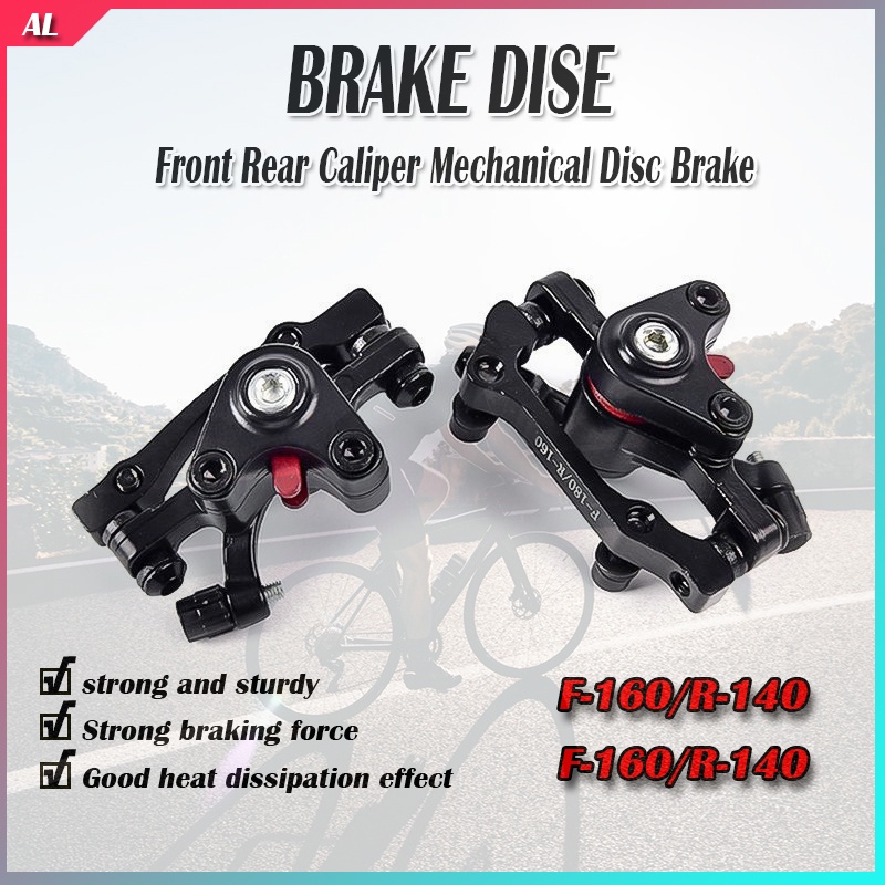 Bicycle Front Rear Caliper Mechanical Disc Brake Mtb Mountain Parts ...
