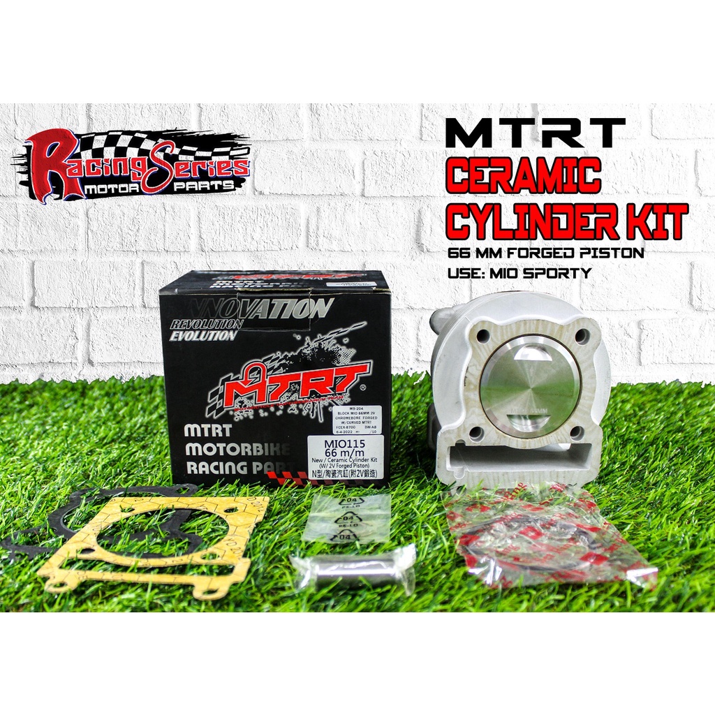 MTRT mio sporty chromebore block forged piston (66MM) | Shopee Philippines