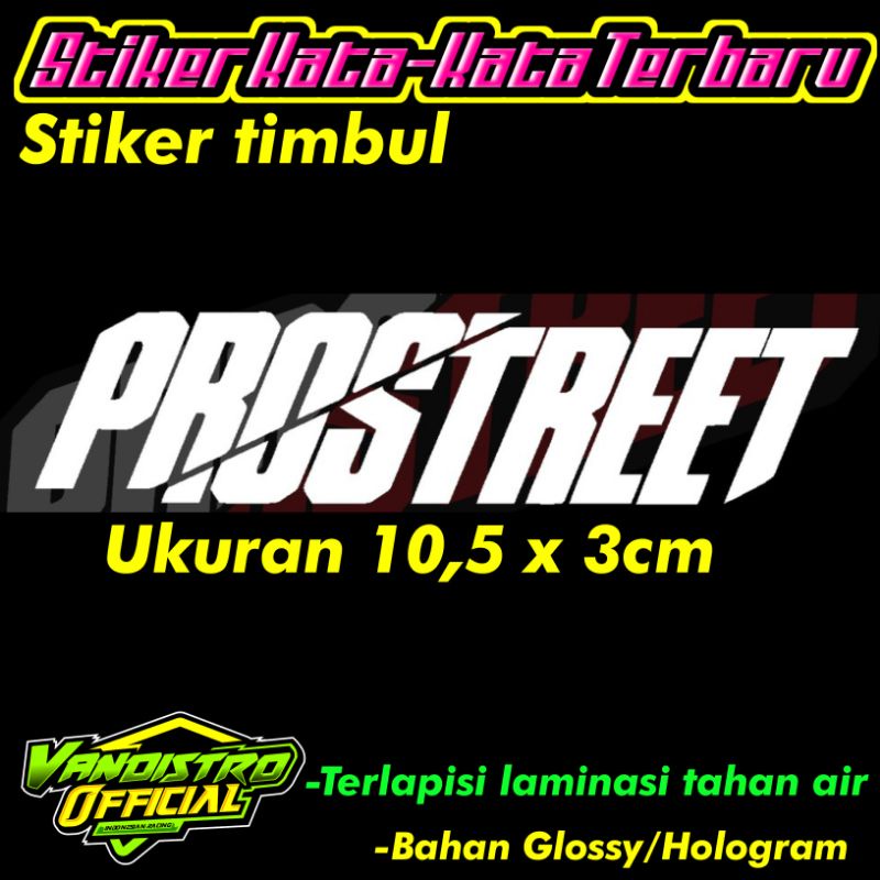 Prostreet stickers (embossed) | Shopee Philippines