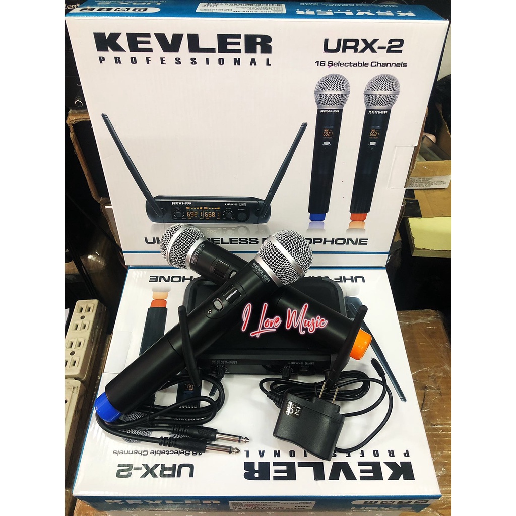 ORIGINAL KEVLER URX-2/URX-2H UHF DUAL CHANNEL WIRELESS MICROPHONE ...