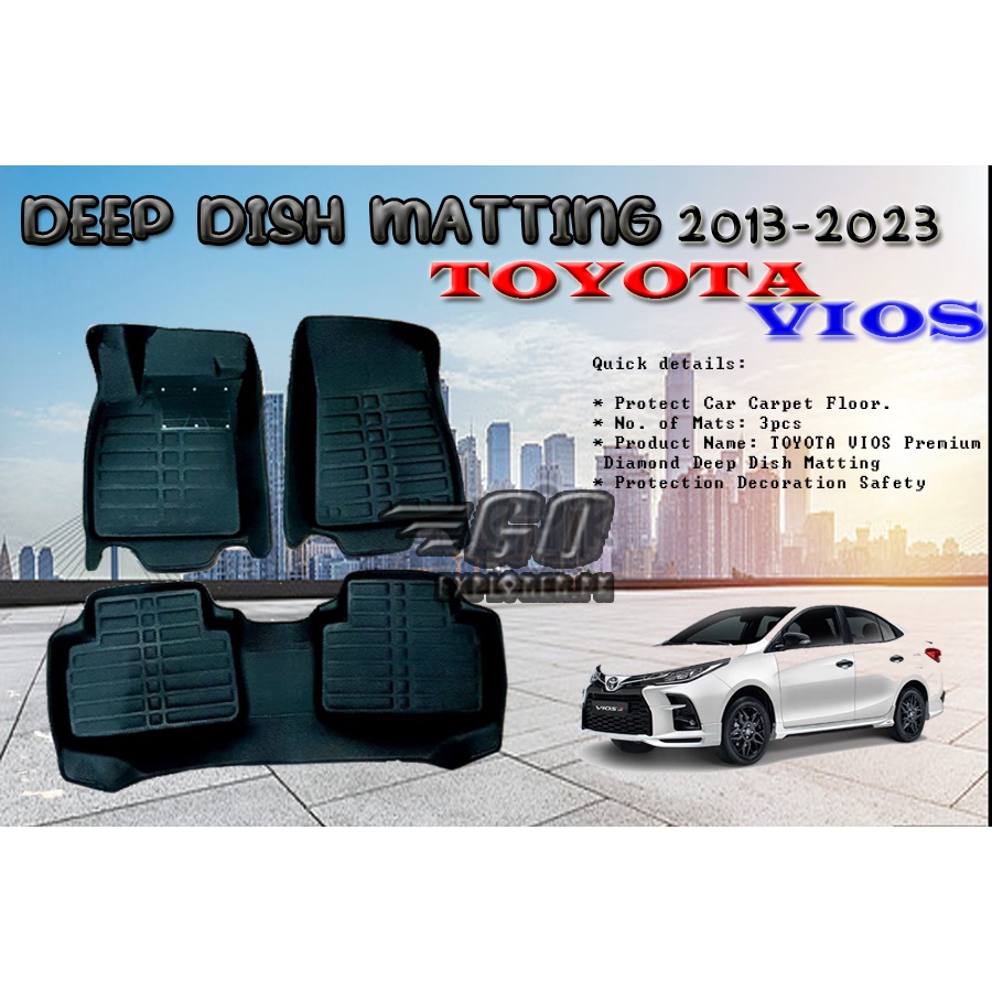 TOYOTA VIOS 2013-2023 Deep dish matting | TOYOTA VIOS DEEP DISH matting ...