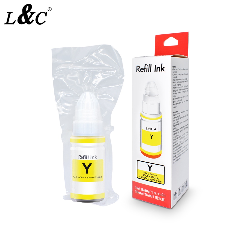 L&C 790 Refill Ink Dye Ink for Canon Printer G2010 G3010 Mg2570s G1010 ...