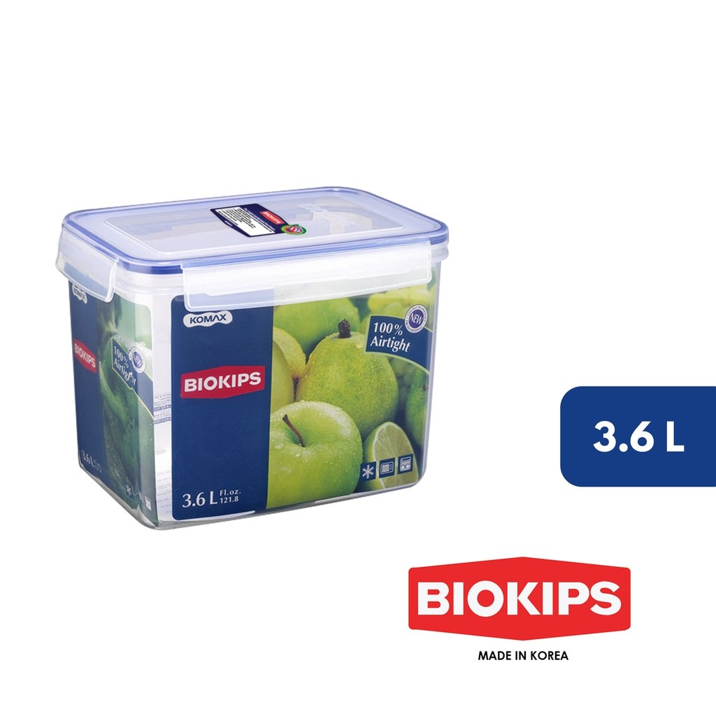 Biokips Rectangular Food Storage Container 3.6L BPA Free | 100% ...