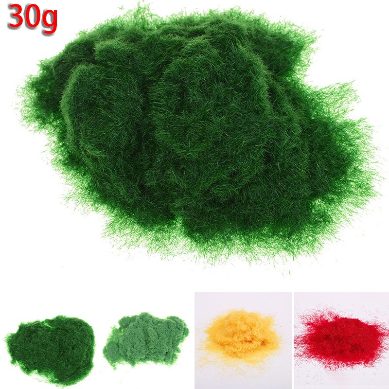 30g DIY Nylon Artificial Grass Powder Model Sand Table Scenery Decor ...