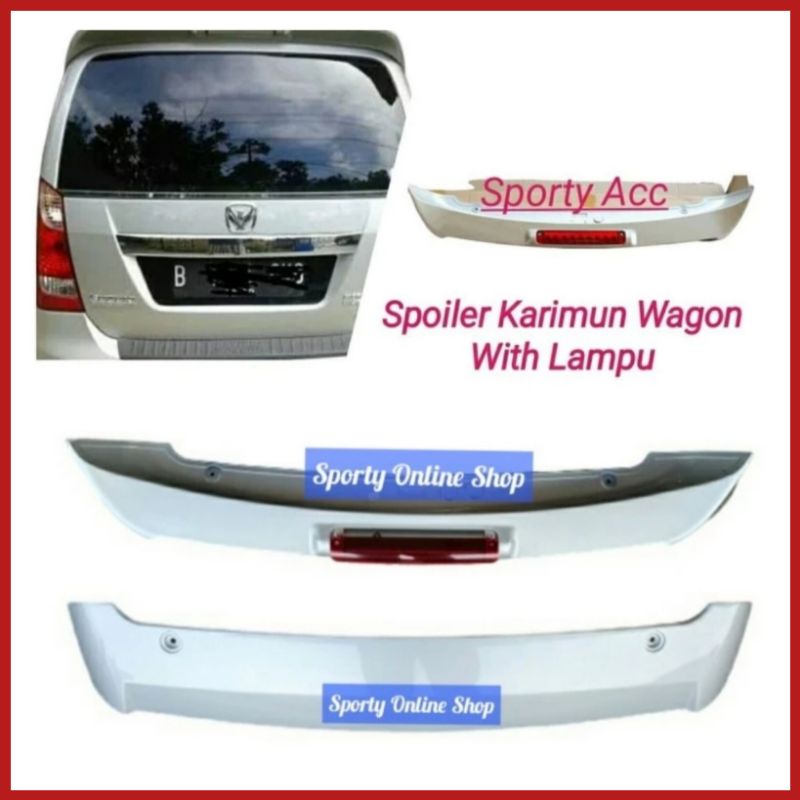Karimun Wagon Car Wing Spoiler+Brake Light | Shopee Philippines