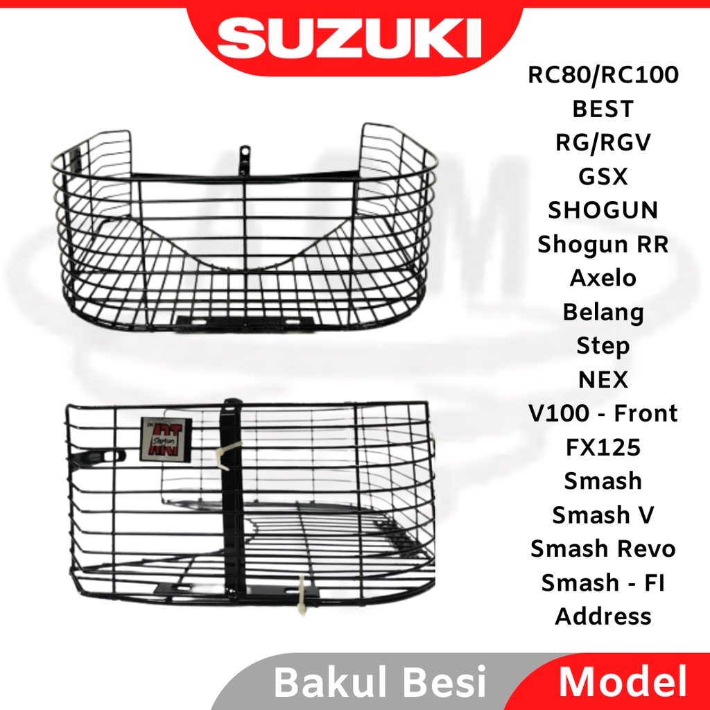 SUZUKI Basket Steel Bakul Besi Motor RC Best RG V100 Shogun Belang Step ...