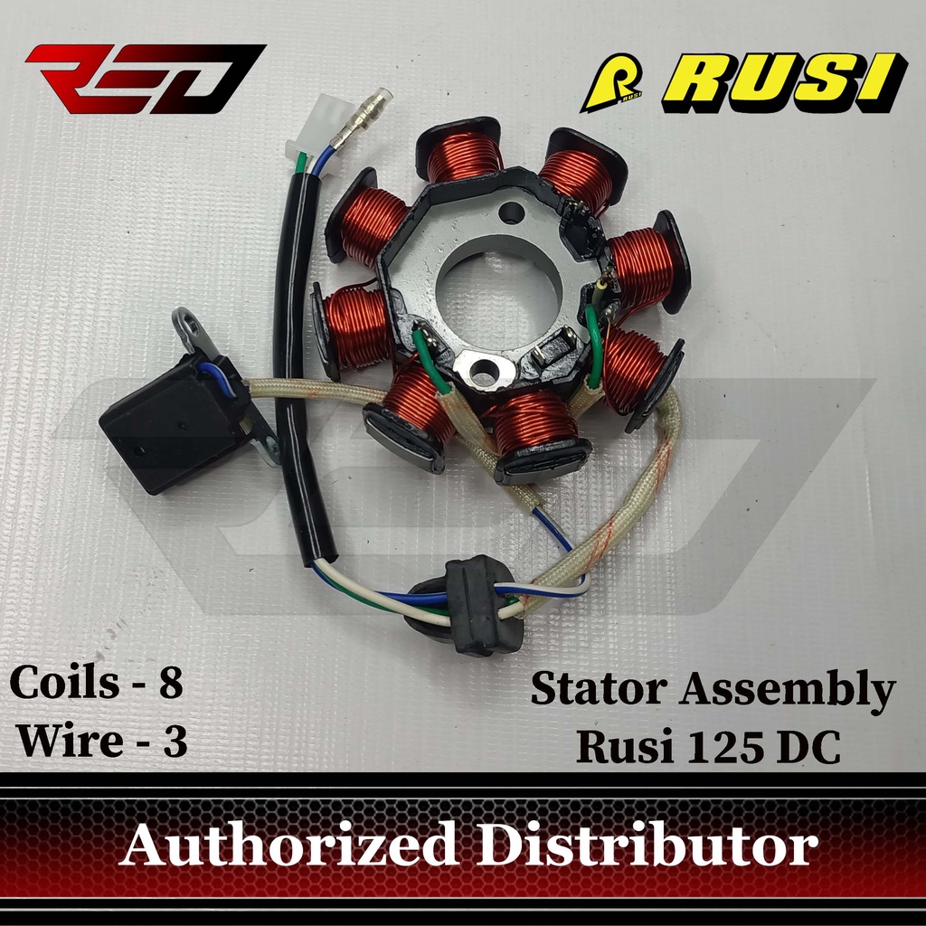 Stator Coil Assembly Rusi125 AC / DC Rusi Original Parts | Shopee ...