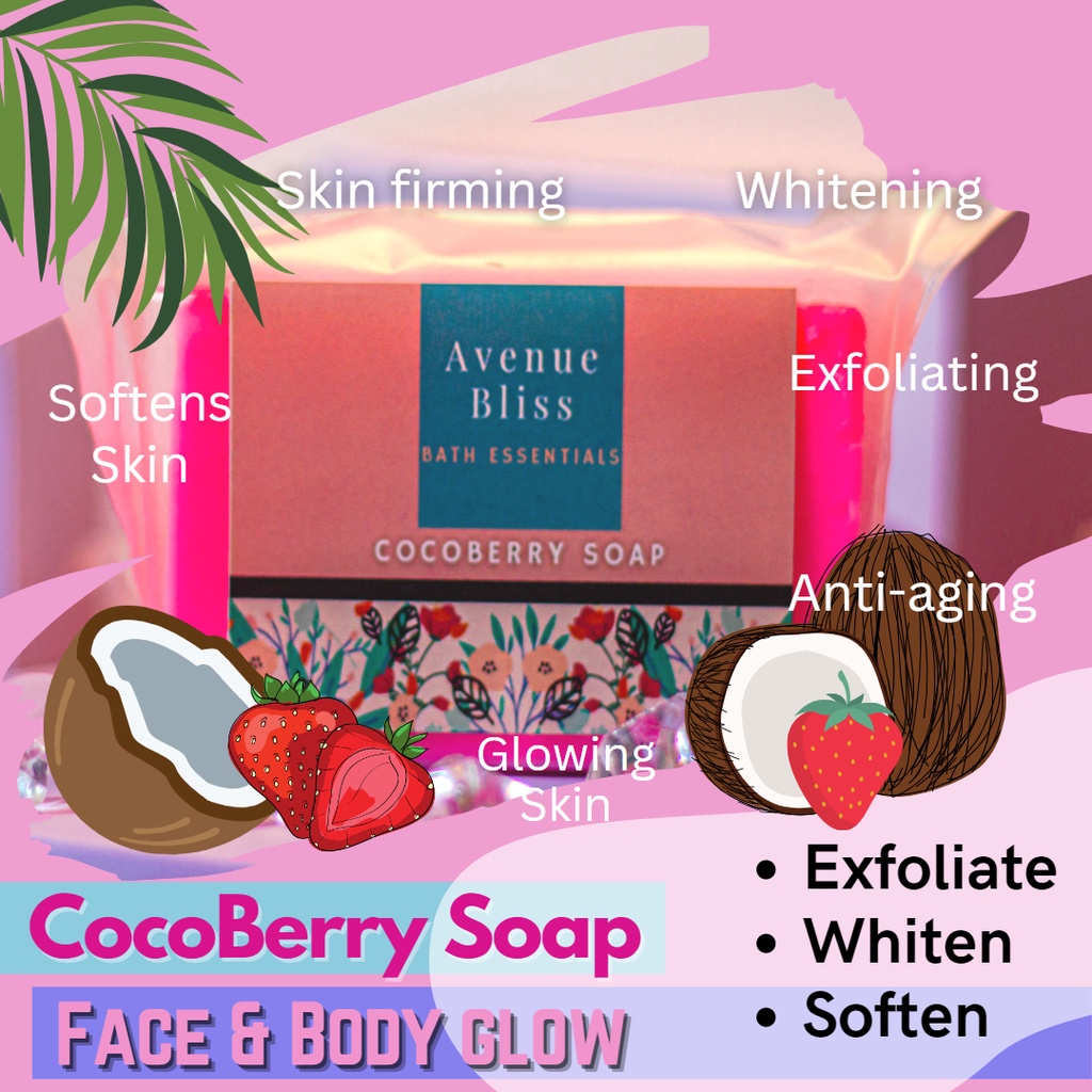 (Whitening) CocoBerry Essence Whitening Soap 130g by Avenue Bliss Bath ...