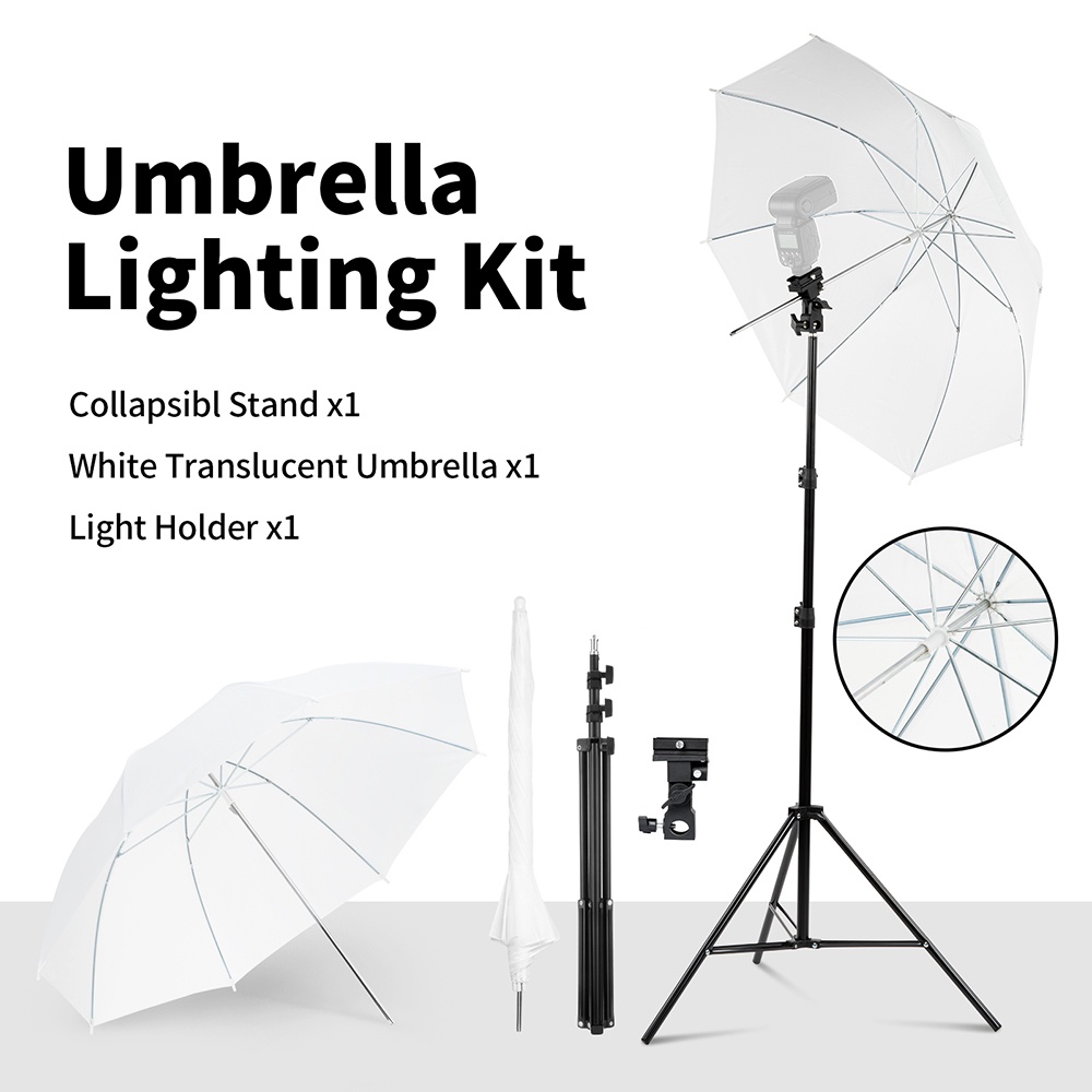 Wenzi Studio Lighting Flash Kit for Photography 2m Light Stand + Flash ...