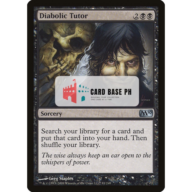 Diabolic Tutor - Magic the Gathering Trading Card | Shopee Philippines