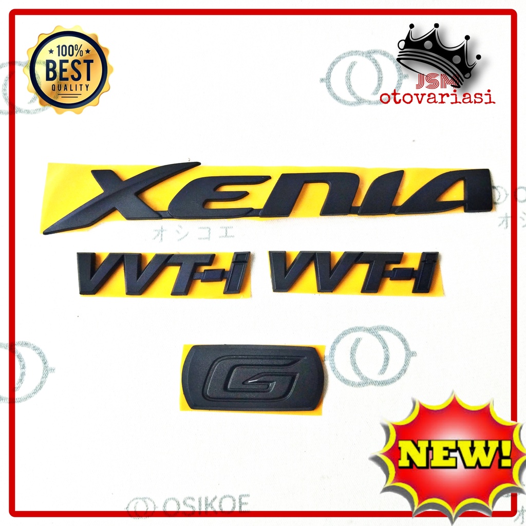 HITAM Black XENIA Emblem Hubcap/ Complete XENIA Complite Emblem ...