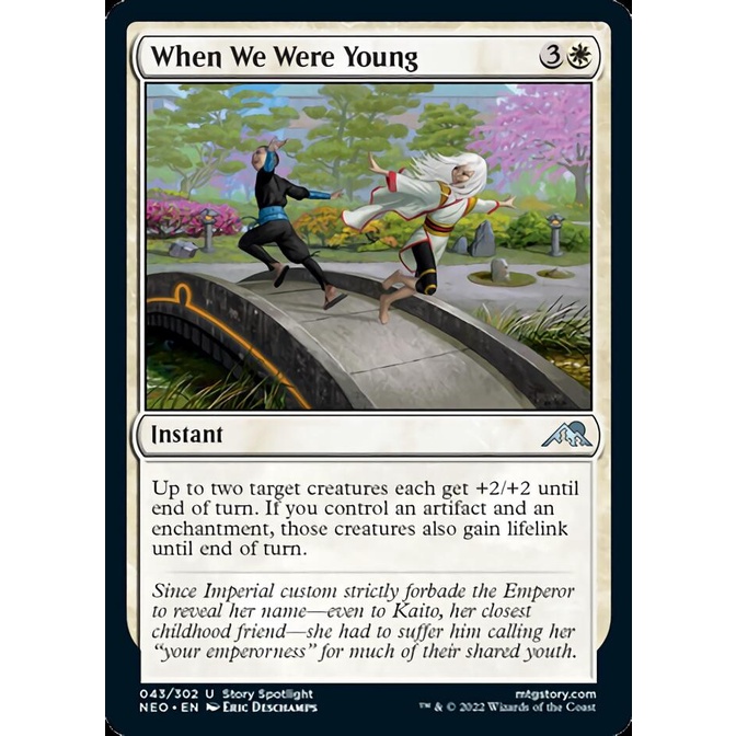 MTG When We Were Young NEO Neon Dynasty Kamigawa Magic the Gathering ...