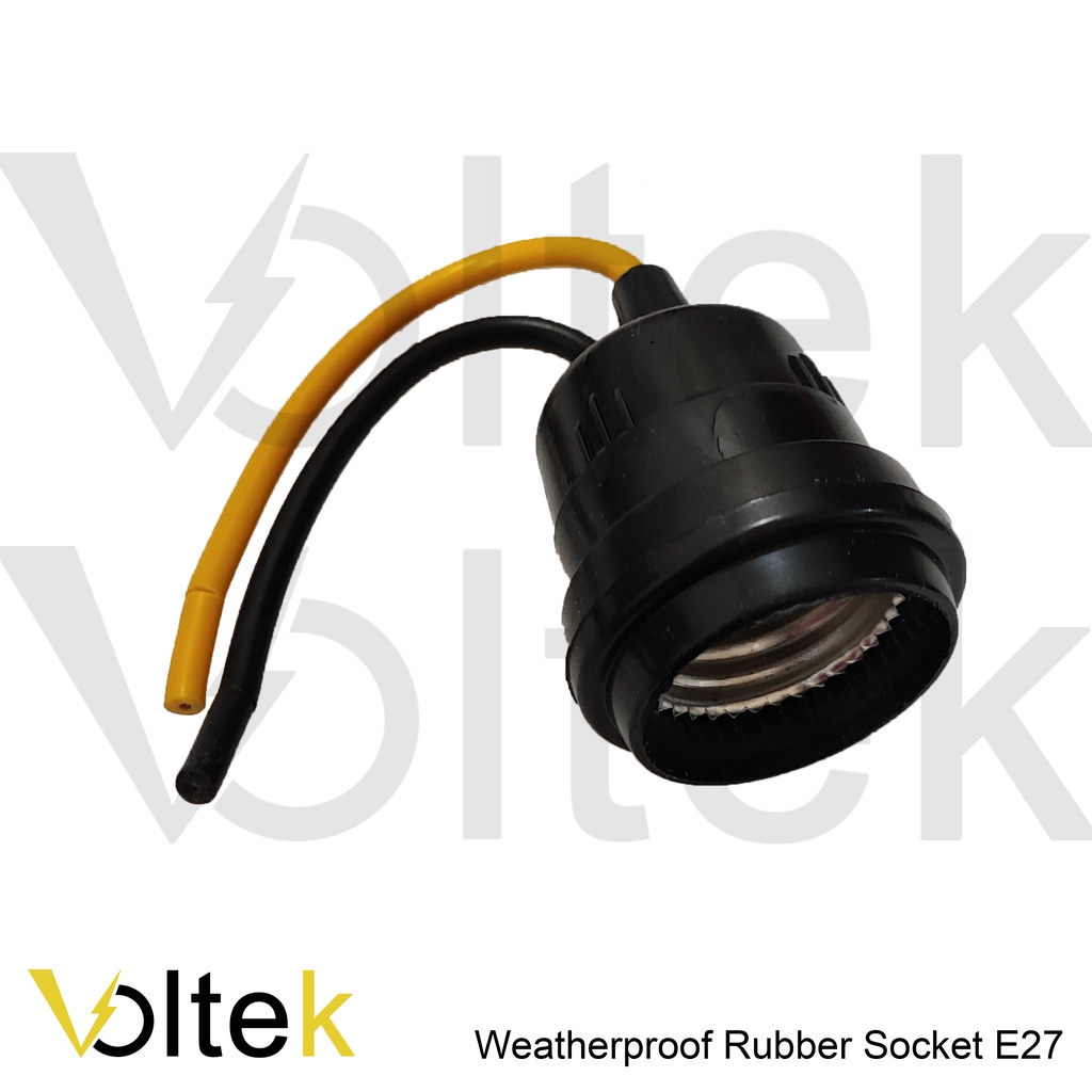 Weatherproof socket 103 E27 socket with 2 wires 602 | Shopee Philippines