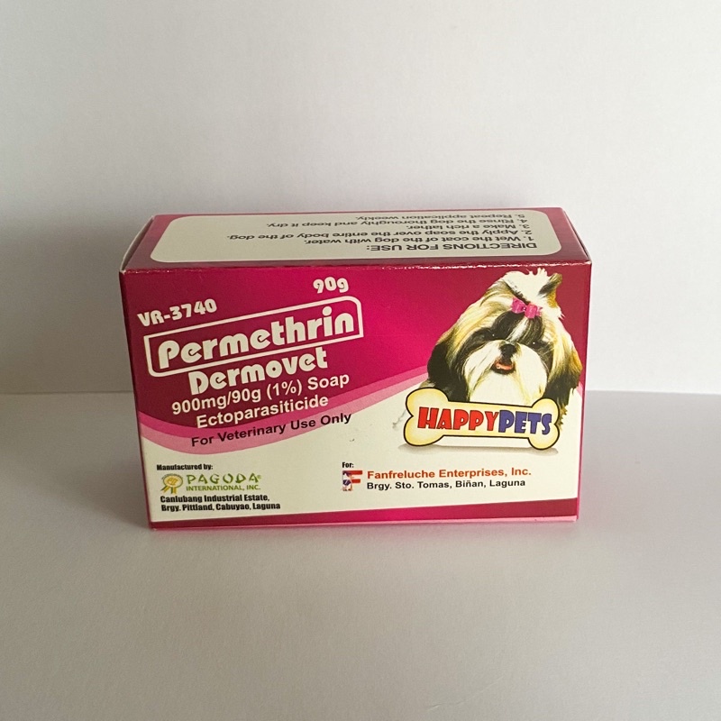 Dermovet Ectoparasiticide Anti-tick Flea and Lice Bar Soap For Dogs 90g ...