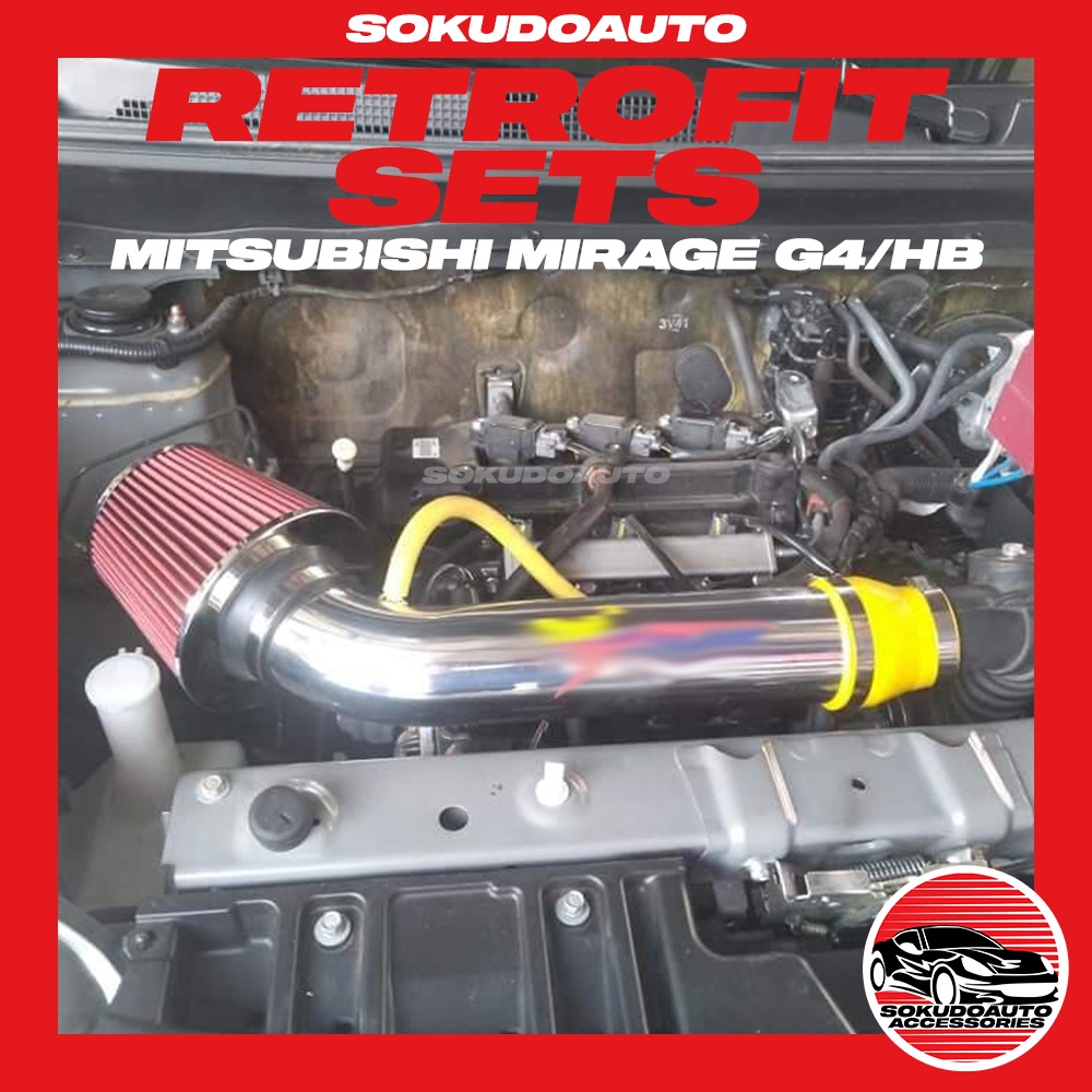 Mitsubishi Mirage G4 (Sedan/Hatchback) 2012-2024 Retrofit Intake Sets ...
