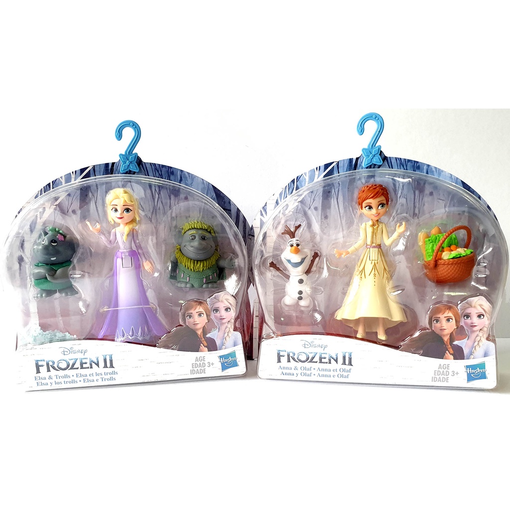 Disney NEW Frozen II Elsa and Anna Mini Princess Figure Trolls and Olaf ...