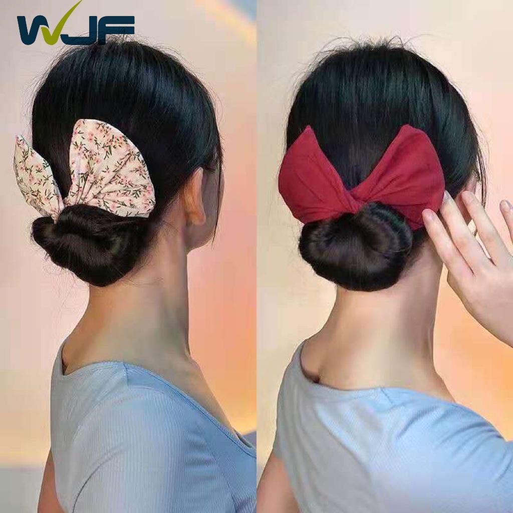 WJF Rotating Hairband Lazy Hair Bow Tie Hairpin Magic Twist Clip ...