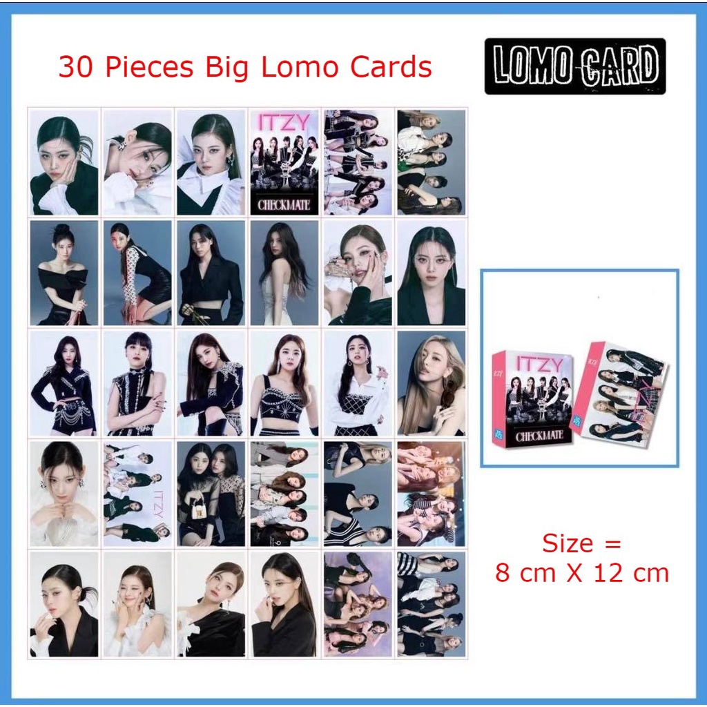 ITZY 30 PIECES BIG PHOTOCARDS 3R Size | Shopee Philippines