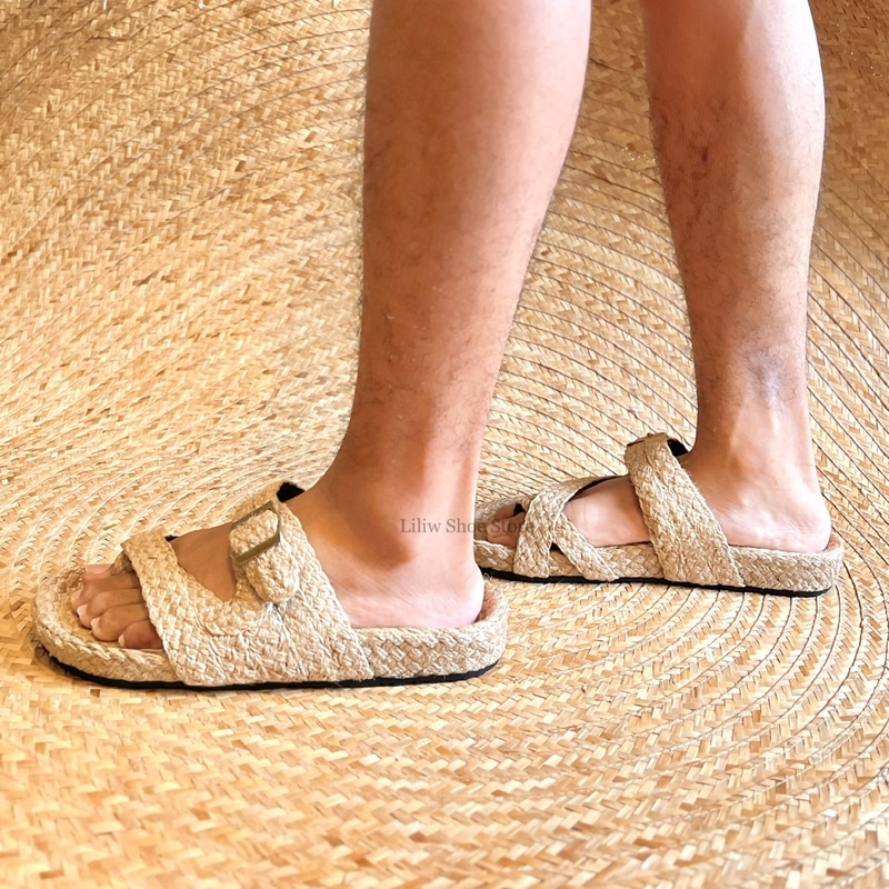 Pure 100% Abaca Beach Sandals for Men - MADE IN LILIW | Shopee Philippines