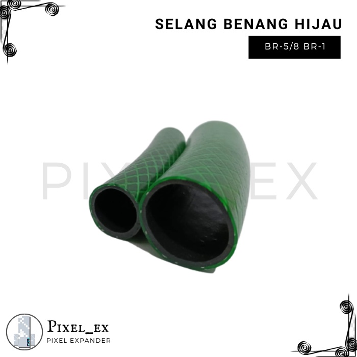 HIJAU Green Garden Water Hose 5/8 1M Thread (Pixel Tool) | Shopee ...