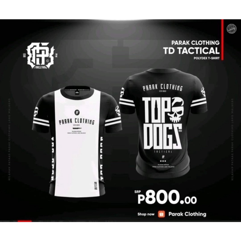 PARAK CLOTHING T-SHIRT | TOP DOGS TACTICAL Fully Sublimation | Shopee ...