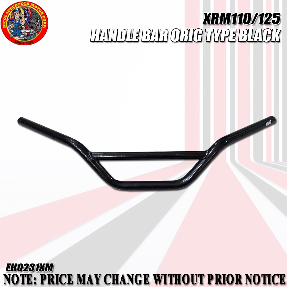 XRM 110 HANDLE BAR ORIG TYPE BLACK (EH0231XM) | Shopee Philippines